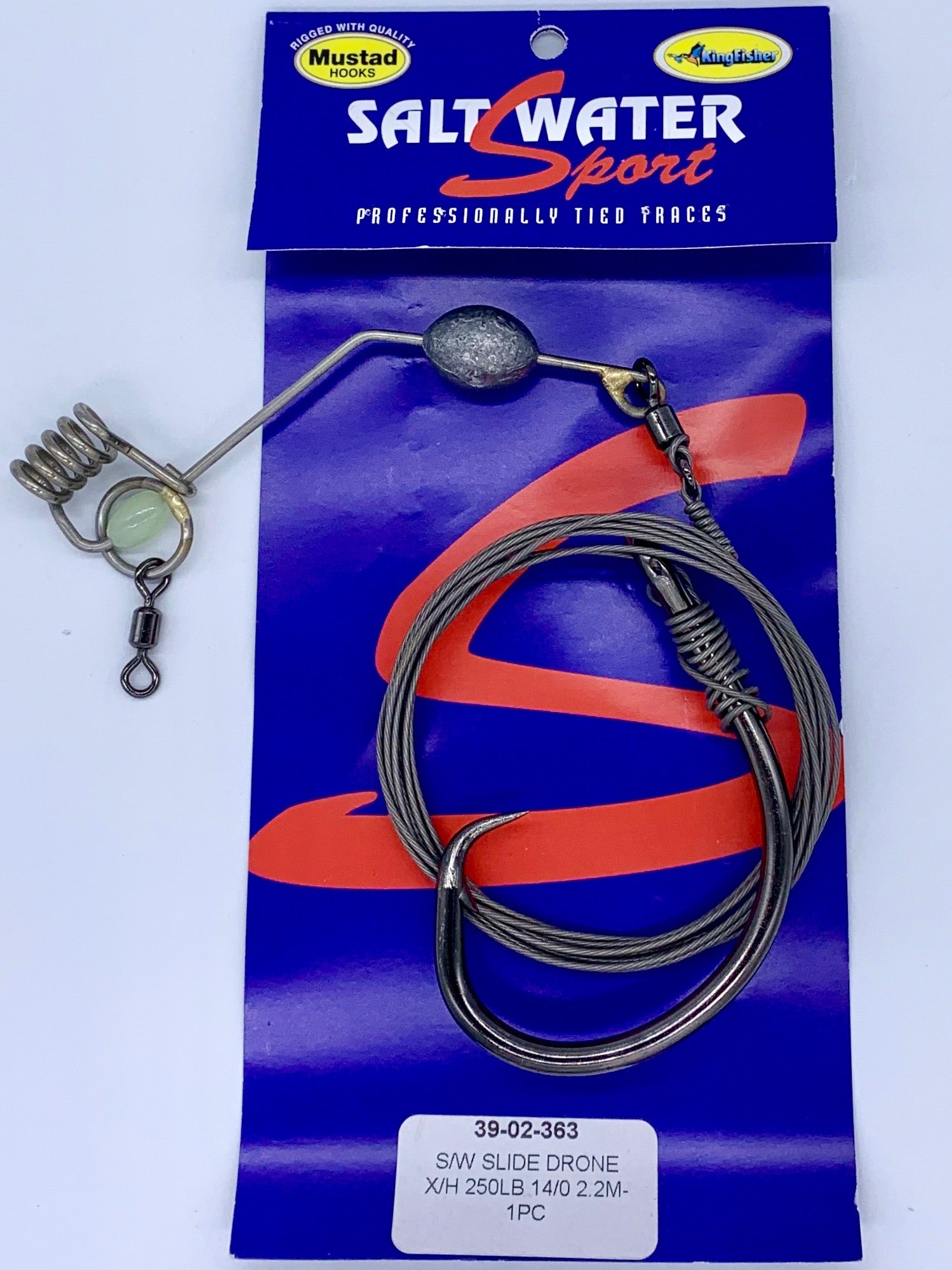 KFA pro-tied sliding drone trace - 250lb sliding trace with 14/0 circl ...